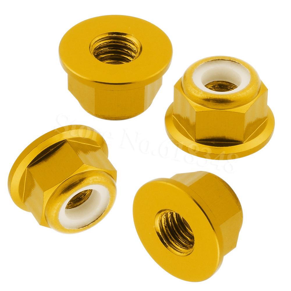 4pcs Universal Aluminum Nylon Lock Nut M4 Wheel Nu... – Grandado