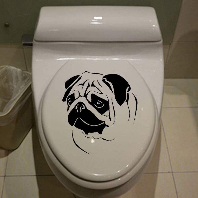 YOJA 21.2X23.6CM Pug Portrait Pets Dogs Wall Decal... – Vicedeal