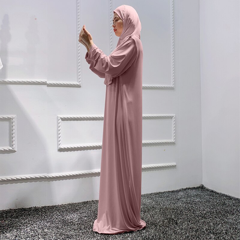 Ramadan One Piece Prayer Abaya Hooded Dress Kaftan... – Vicedeal