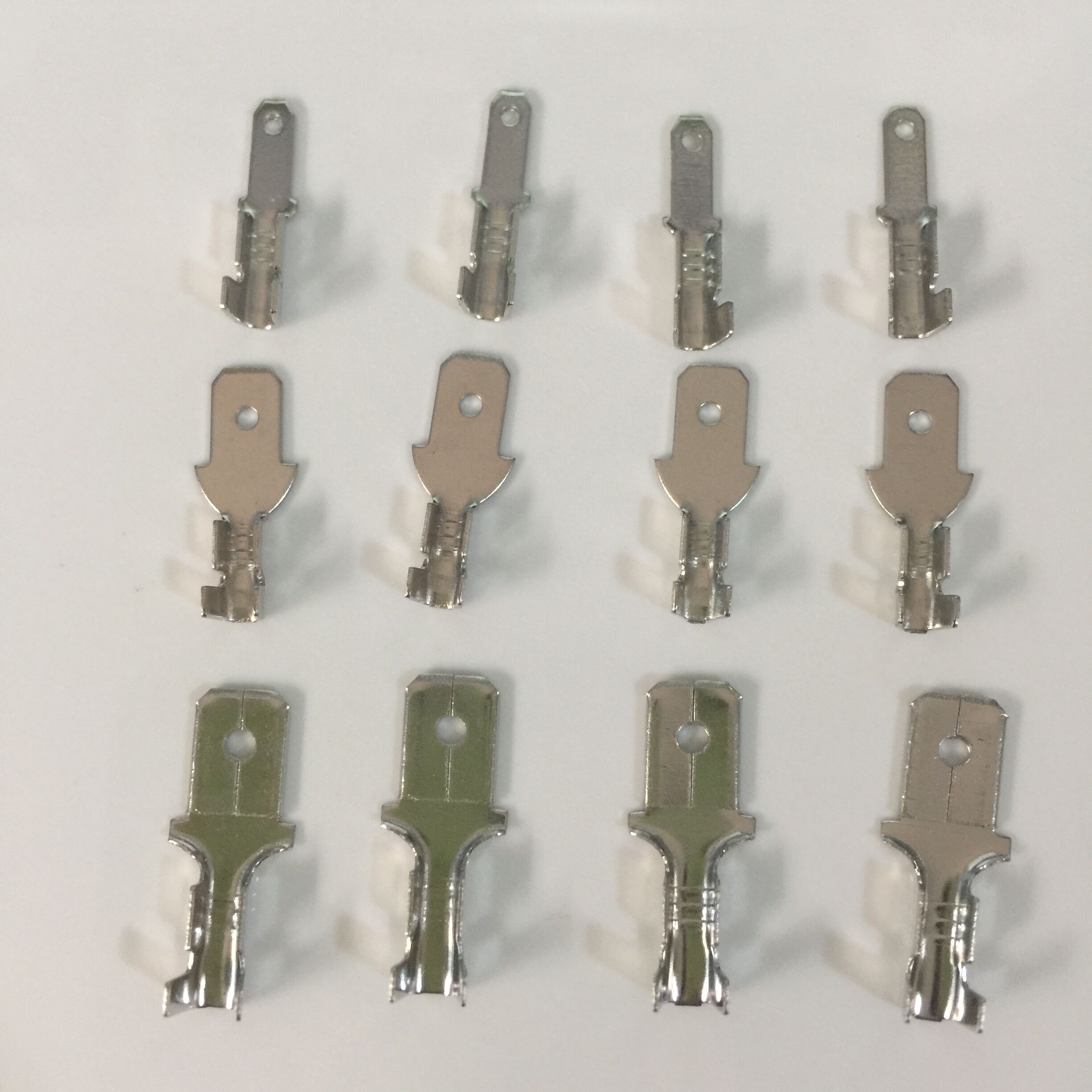 50pcs 6.3mm 4.8mm 2.8mm male Uninsulated Spade Cri... – Vicedeal