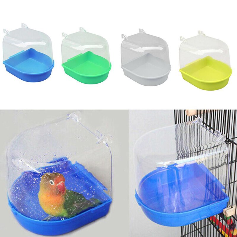 1Pc Plastic Bird Water Bath Box Parrots Parakeet H... – Grandado