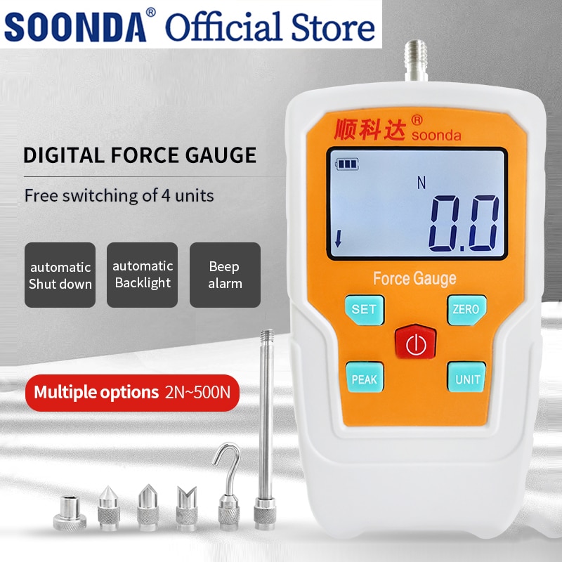 Digital force gauge Spring push pull gauge Portabl... – Grandado
