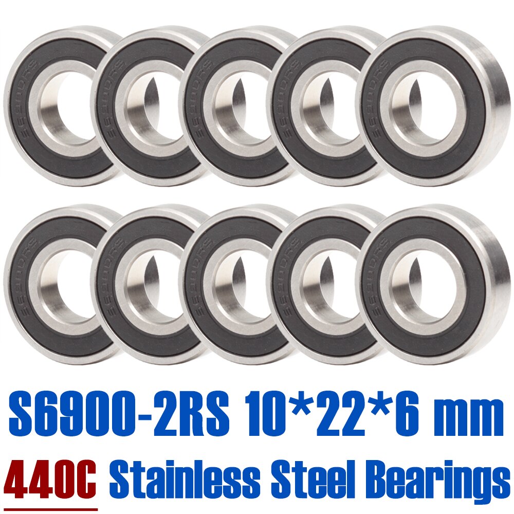 S6900RS Lager 10*22*6 Mm (10 Stuks) ABEC-1 S6900 R... – Vicedeal