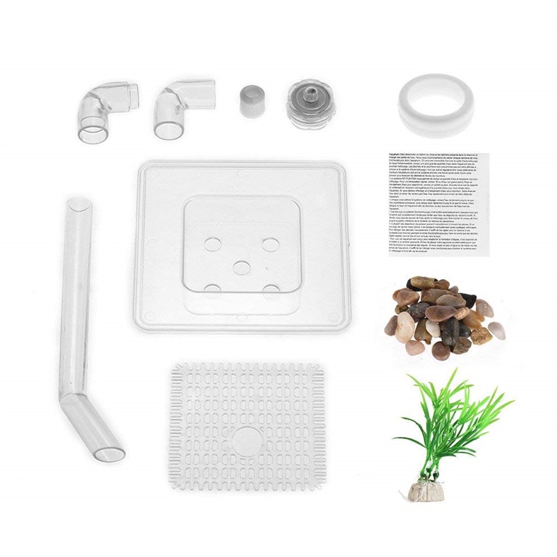 Self Cleaning Aquarium Fish Bowl With LED Light De... – Grandado