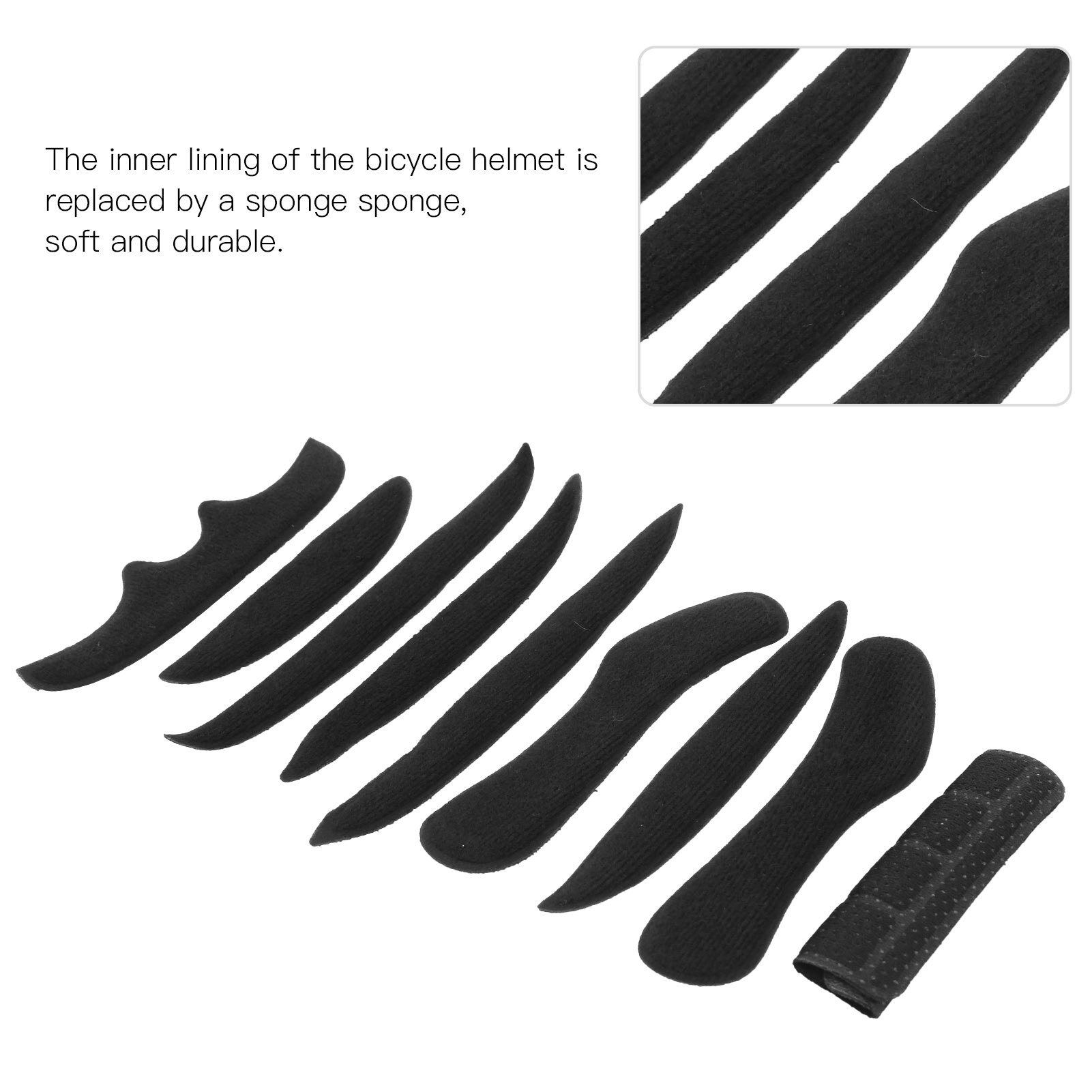 Universal Cycling Helmet Pads Sealed Sponge Bicycl... – Grandado