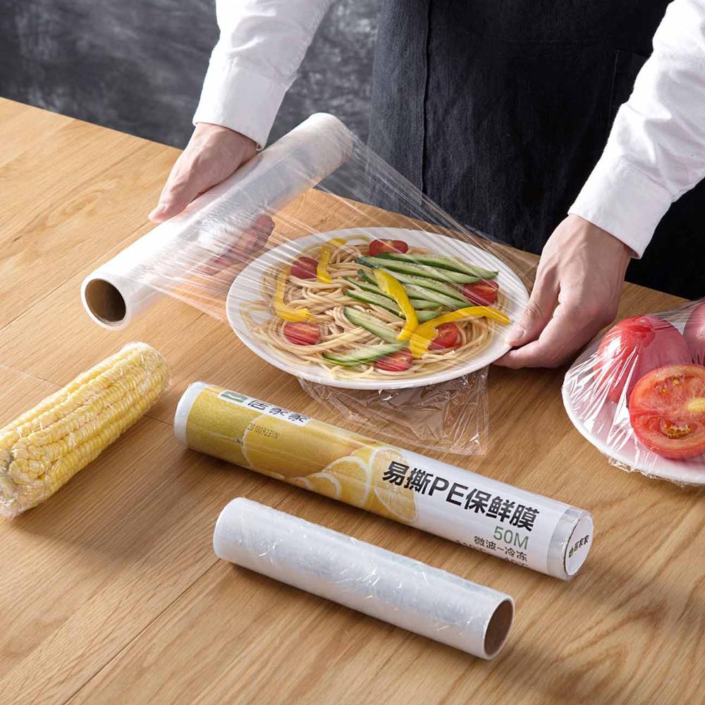 Kitchen plastic wrap store