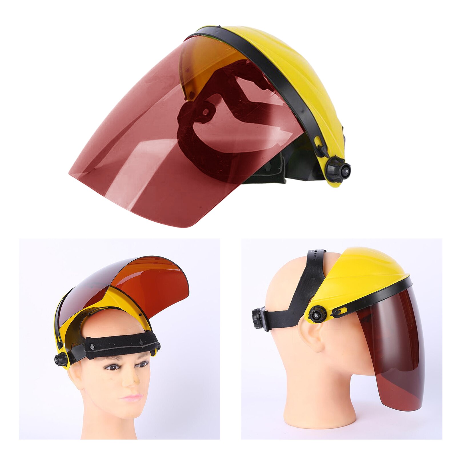 Safety Protective Shield Clear Head-Mounted Face E... – Grandado