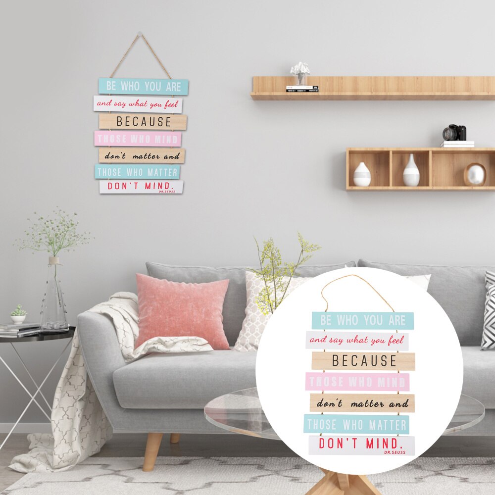 1pc Wooden Wall Hangings Decorative Hanging Sign H... – Vicedeal