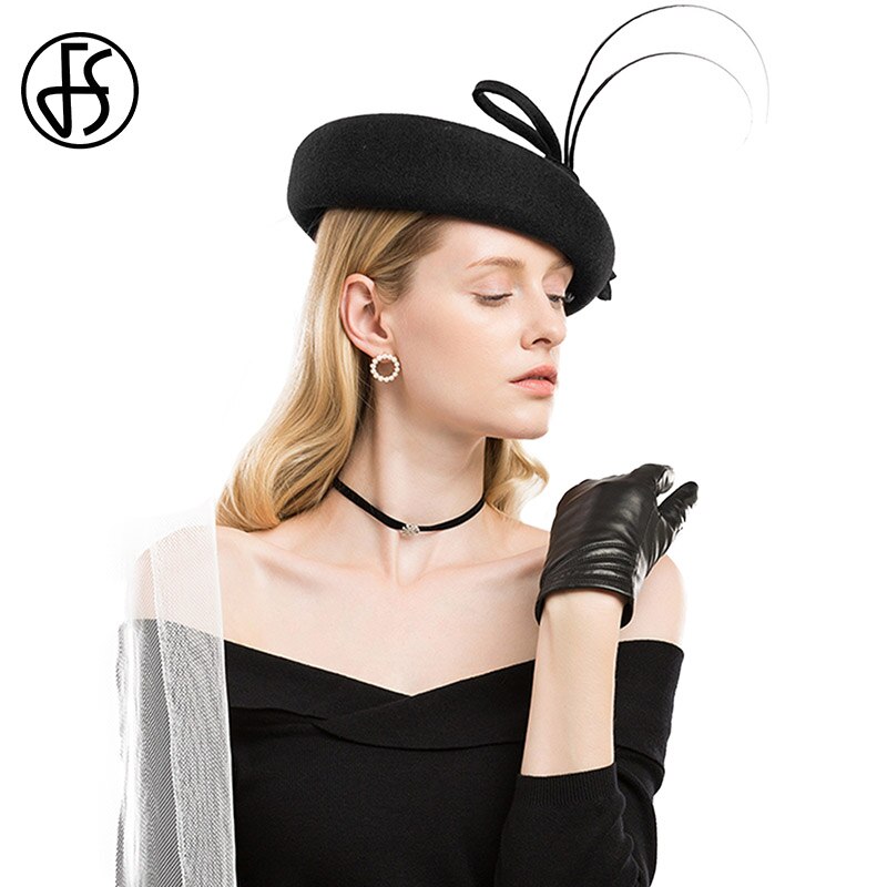 Fs orange ull fedora hatt för kvinnor pillbox hatt... – Grandado