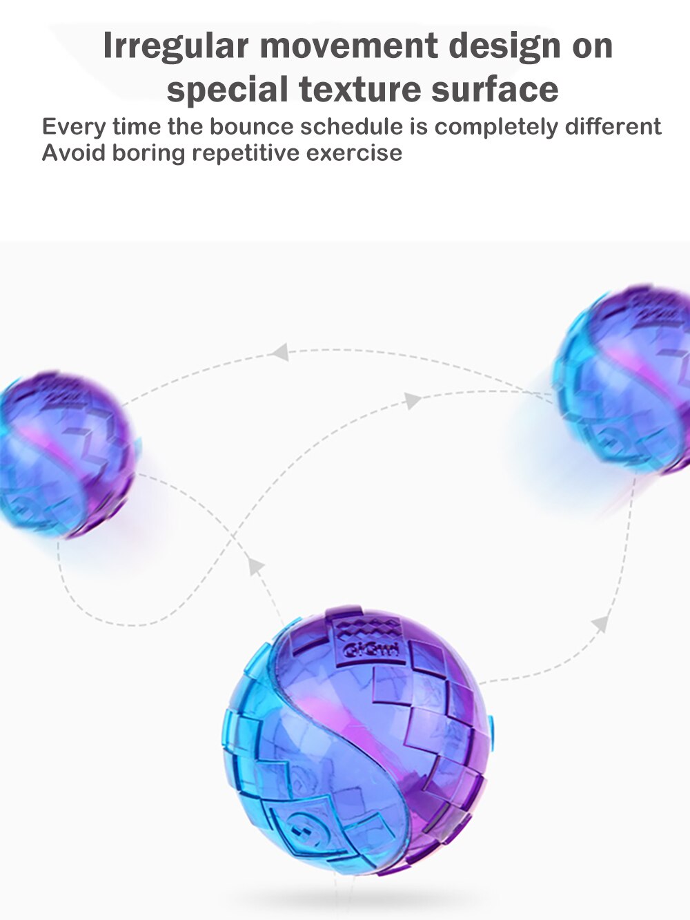 GIGWI Pet Toys G-Ball Series S/M/L Transparent Squ... – Grandado