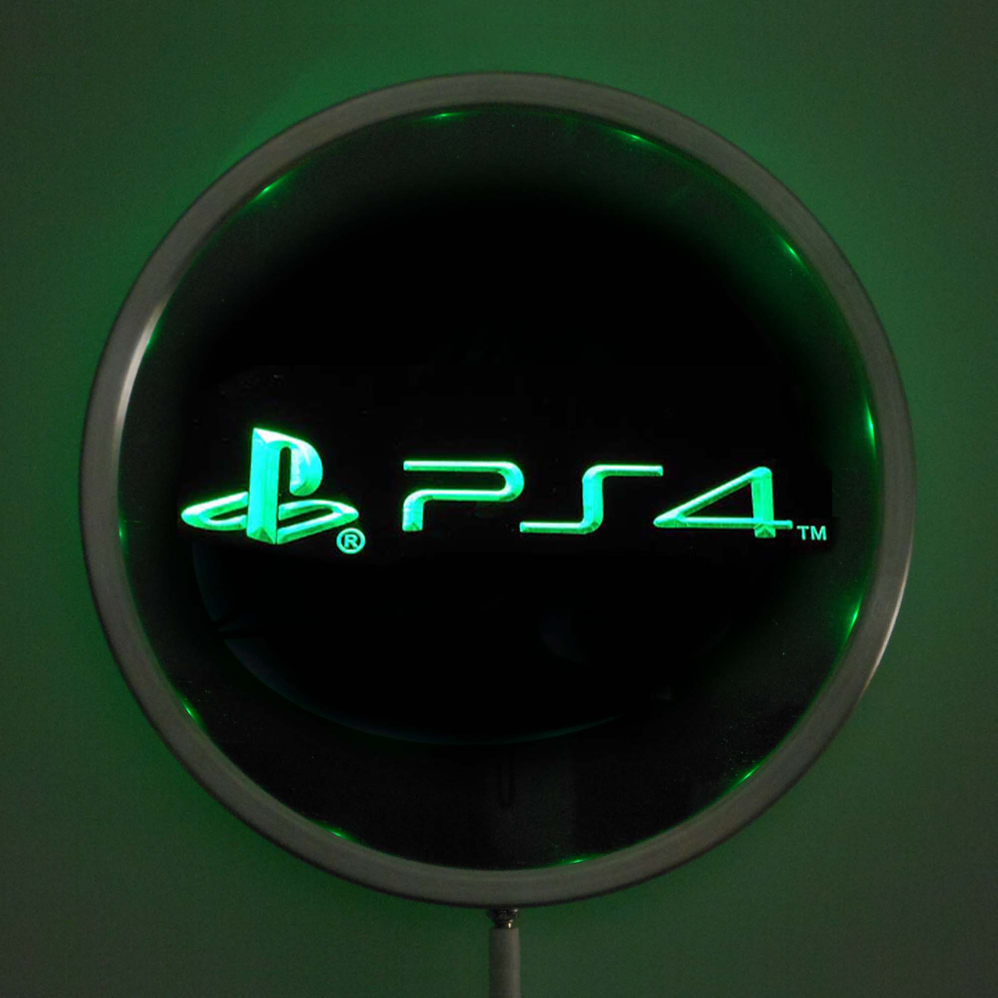 rs-e0174 PS4 Playstation Four LED Neon Light Round... – Grandado