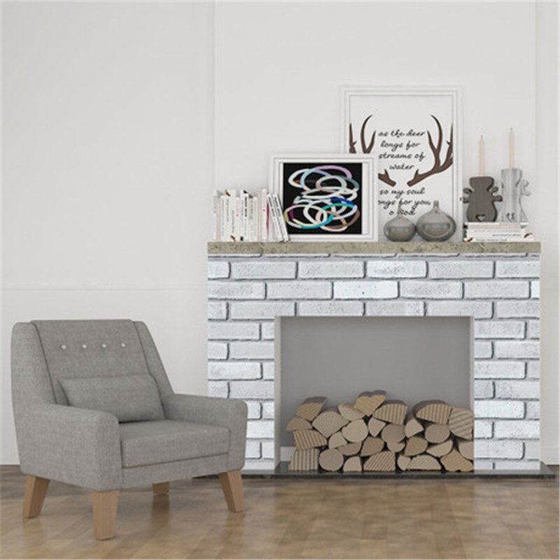 Zelfklevende Wallpaper3D Drie-Dimensionale Wit Pat... – Grandado