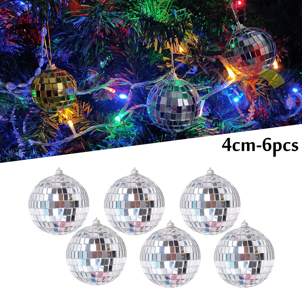 6pcs Mirror Disco Ball Stage Light Rotating Glass ... – Grandado