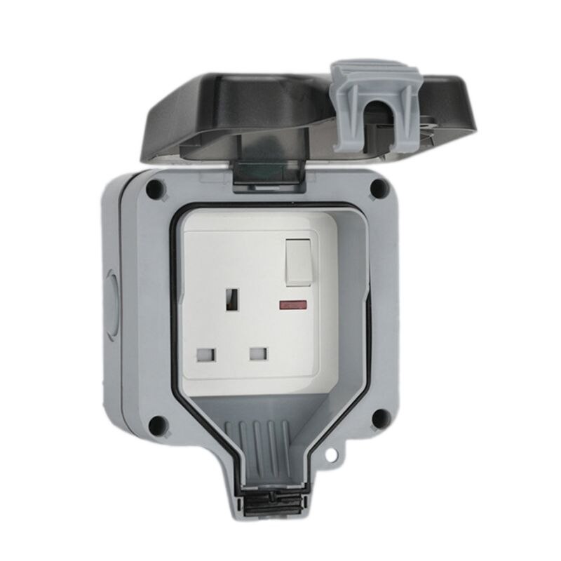 Ip66 Weatherproof Outdoor Power Socket 13a Single Vicedeal