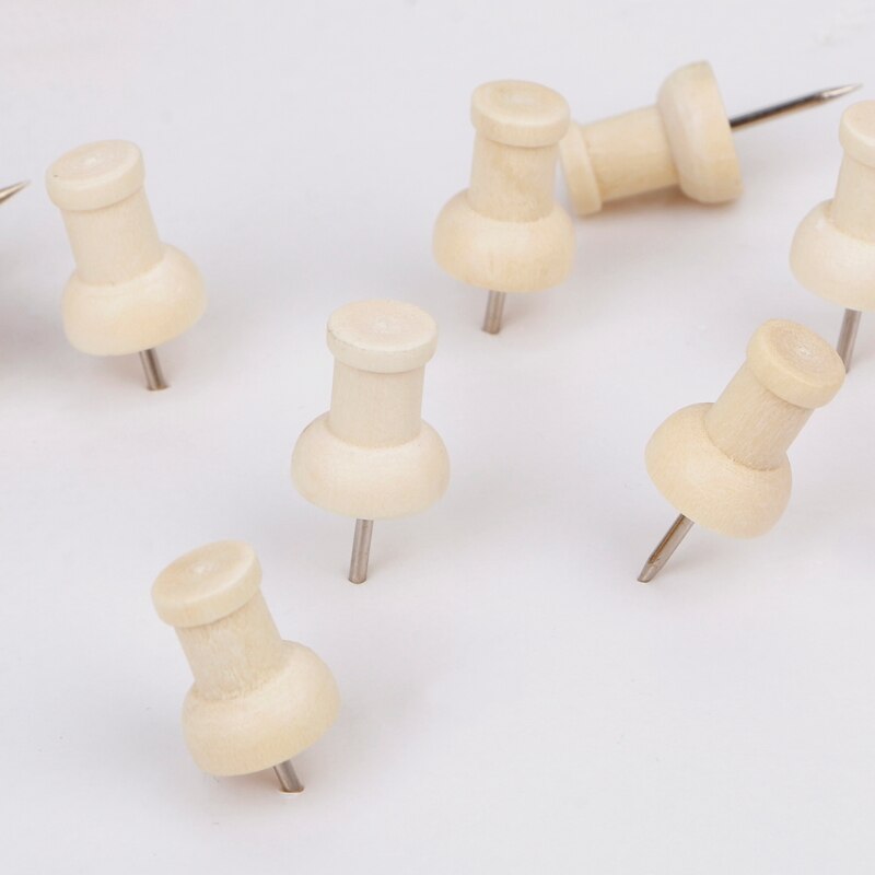 40 Pcs Wooden Thumbtack Decorative Drawing Push Pi... – Grandado