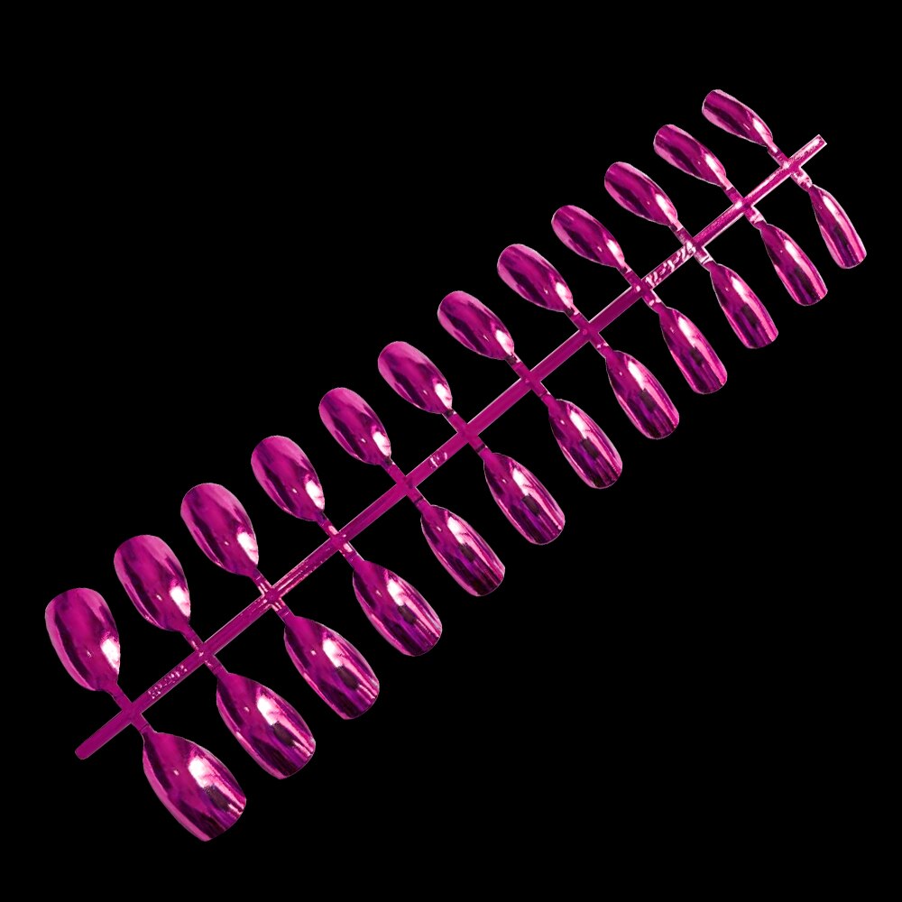 Stiletto Chrome Nail Tips 24Pcs Mixed Assorted Col... – Vicedeal