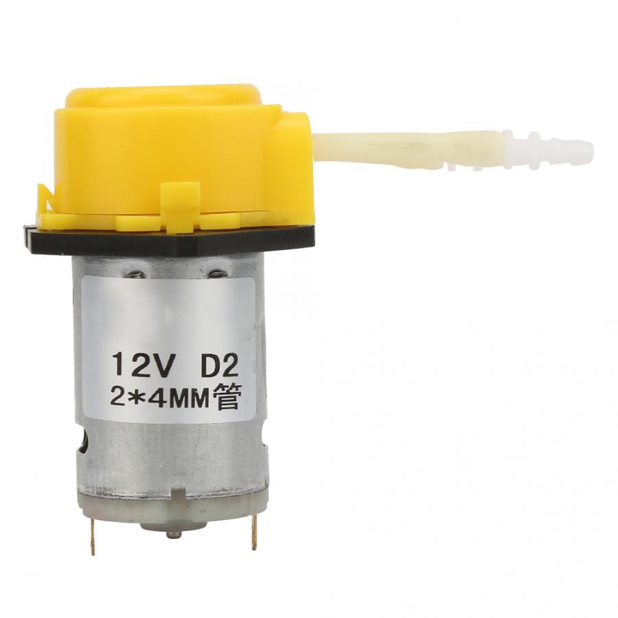DC12V Yellow Micro Water Liquid Peristaltic Pump F... – Grandado