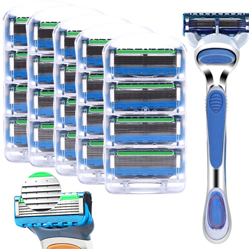 4Pcs/set 5 Layer Razor Blade for Men's Safety Razo... – Grandado