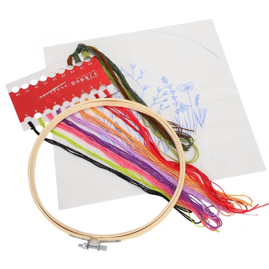 Home Decoration DIY Embroidery Kit Flower Crossed ... – Grandado