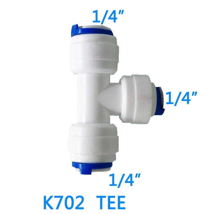 1PCS 1/4" 3 way Union Tee Quick Connect Push ... – Grandado