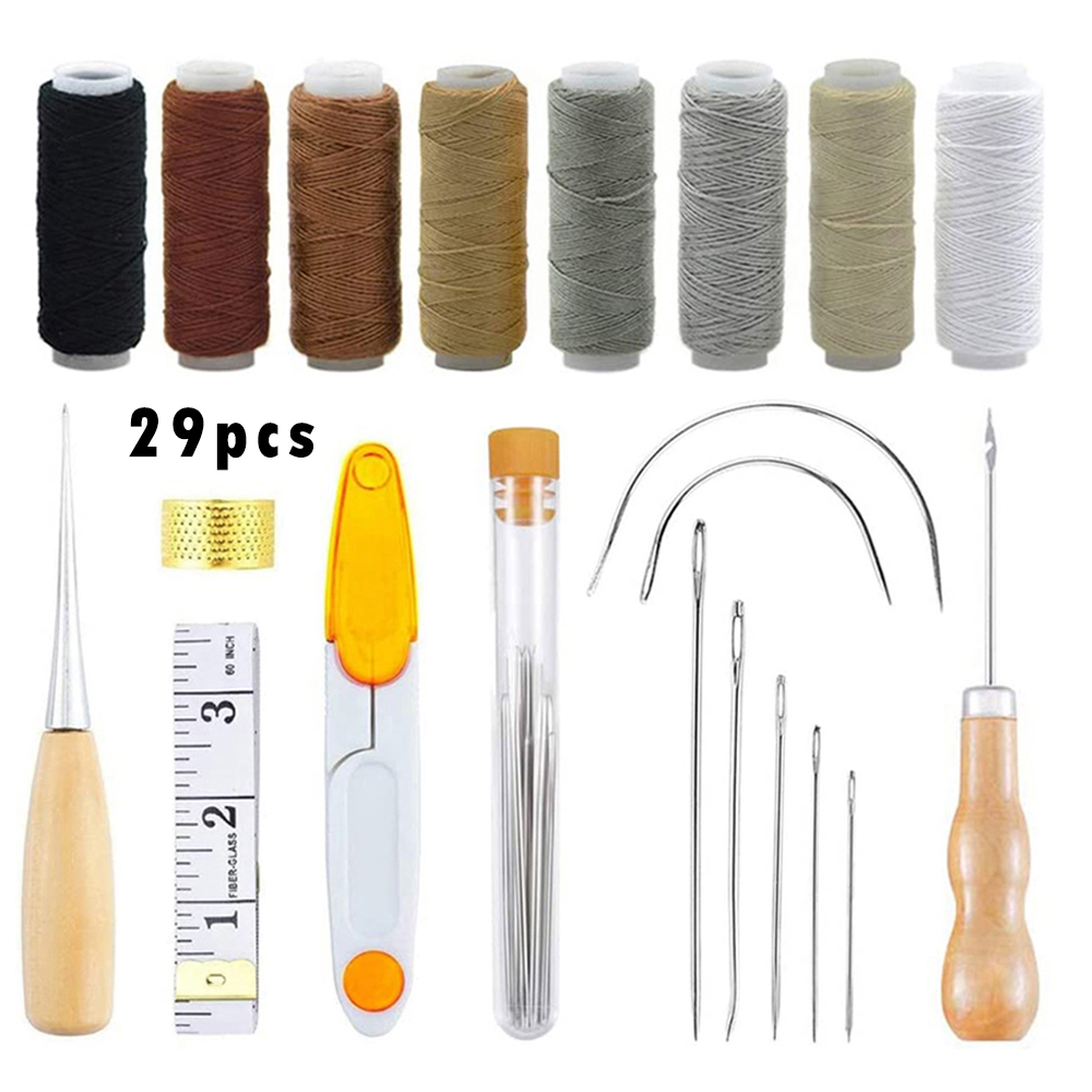 Leather Craft Tools Kit Hand Sewing Stitching Punc... – Grandado