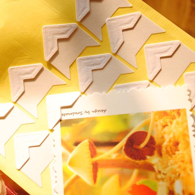 120 pcs(5 sheets) DIY Vintage Corner kraft Paper S... – Vicedeal