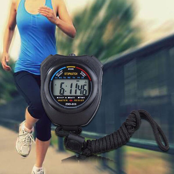 Handheld Stopwatch Timer 1pc Digital LCD Sports St... – Grandado
