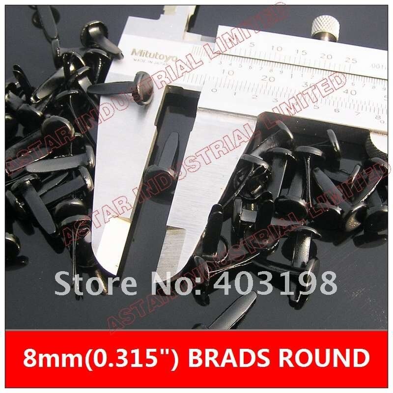 DIY around 8mm Small round nails metal brad,500pcs... – Grandado