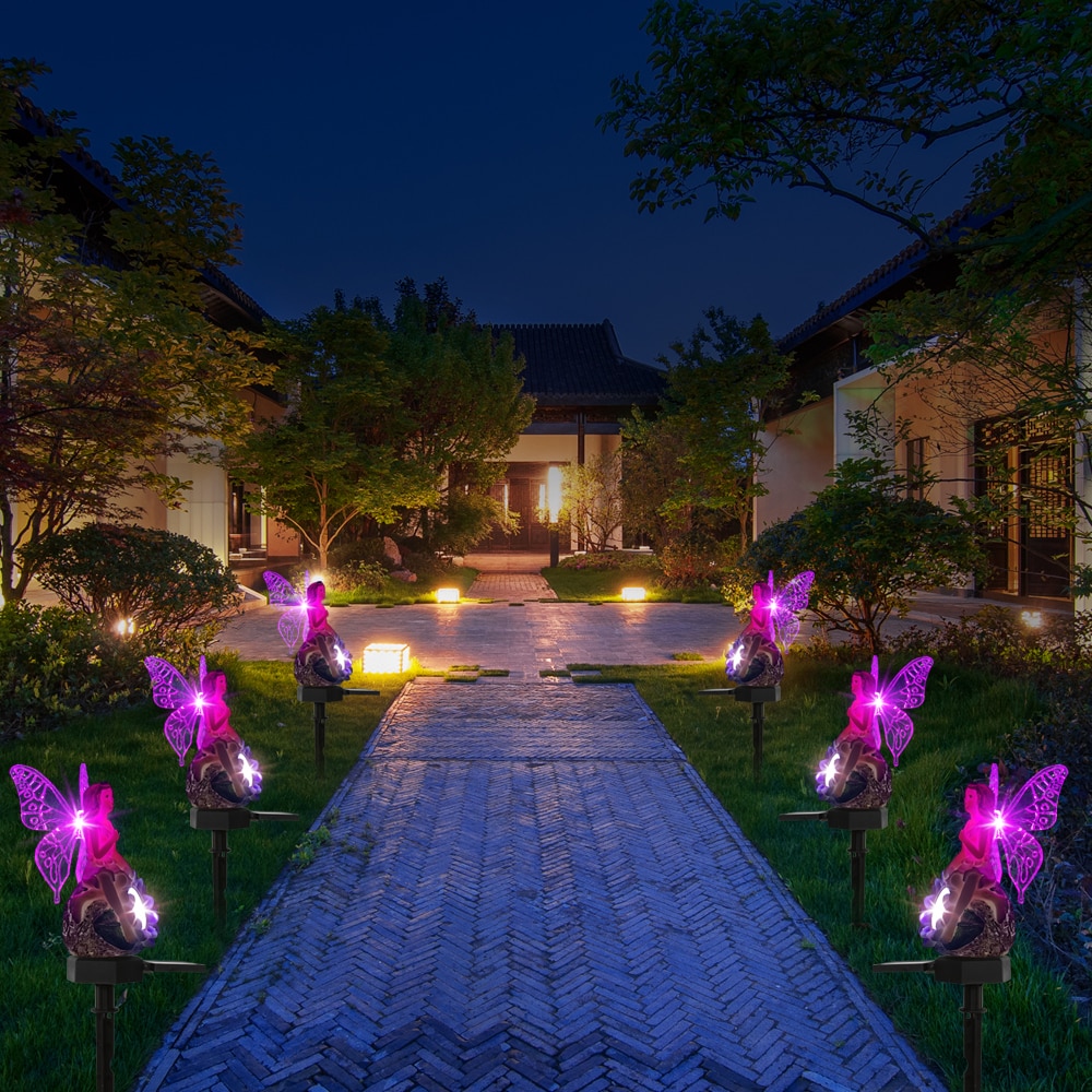 Garden LED Solar Lights Waterproof Pathway Stake D... – Grandado