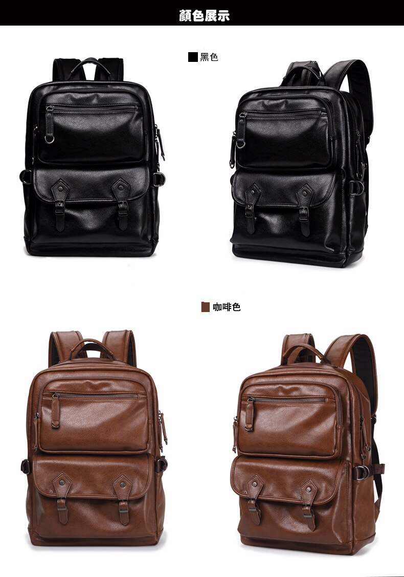 070217 men man casual backpack student school bag – Grandado
