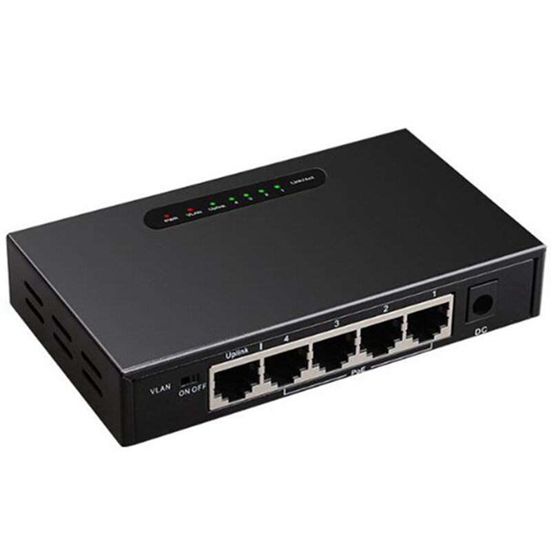 5-Port Poe Gigabit Switch Unmanaged Voeding Met Vl... – Vicedeal