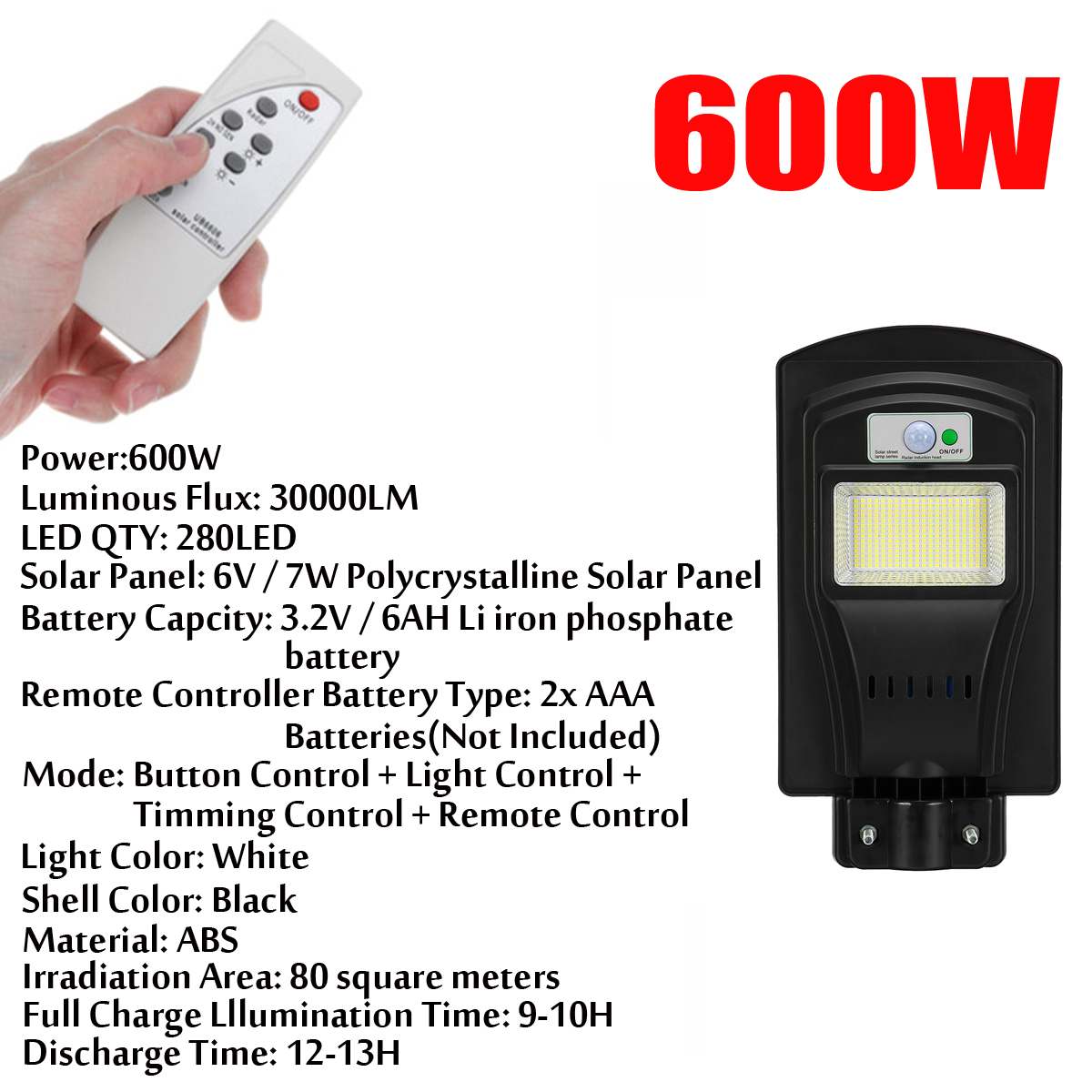 600W 1200W 1800W 2800W Polycrystalline Solar Lamp ... – Vicedeal