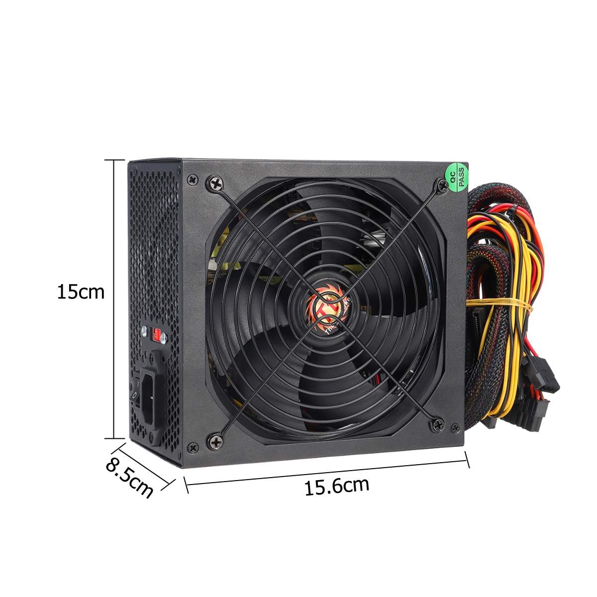 650W Computer Power Supply with 14cm LED Silent Fa... – Grandado