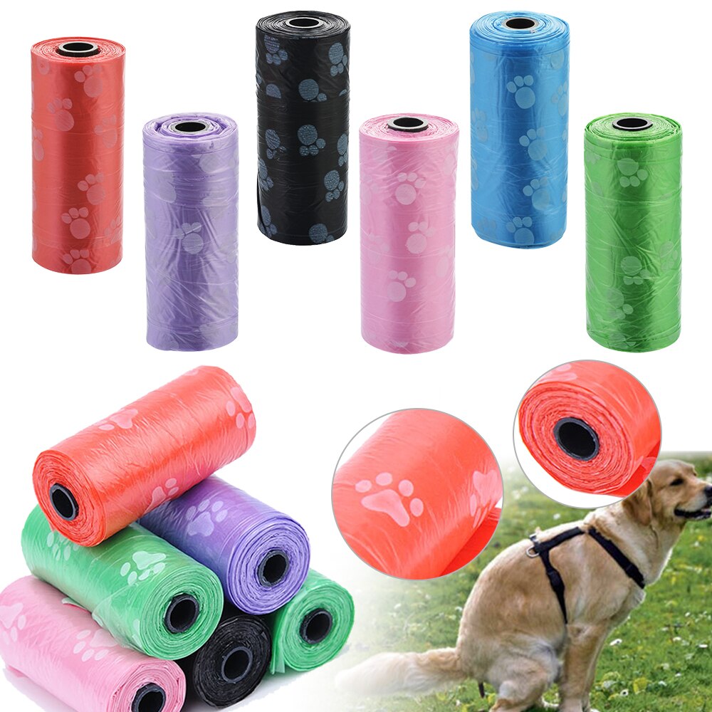 Pet Supply 1 Roll/pack 15pcs Outdoor Dog Poop Bag ... – Grandado