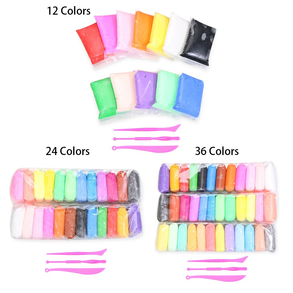 12/24/36 Color Light Soft Clay DIY Toys Children E... – Grandado