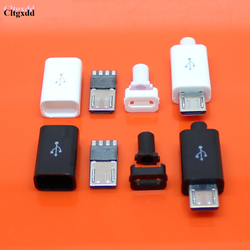 Cltgxdd 4 stuks = 1set Micro USB 4 Pin Male connec... – Grandado