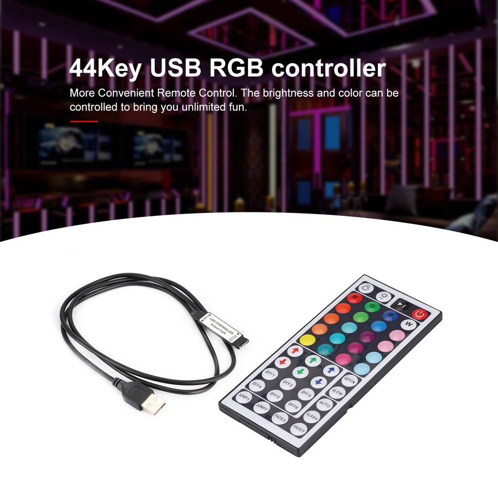 44 Key 5V Usb Rf Ir Afstandsbediening Met Power Ad... – Grandado