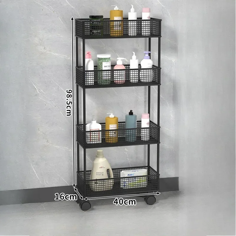 Gap Storage Shelf Floor Rack Kitchen Cart Organize... – Grandado