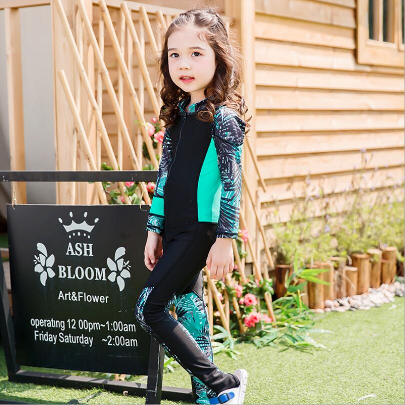 Korea Japan Stijl Kids Meisjes Wetsuit Rits Swim S... – Grandado