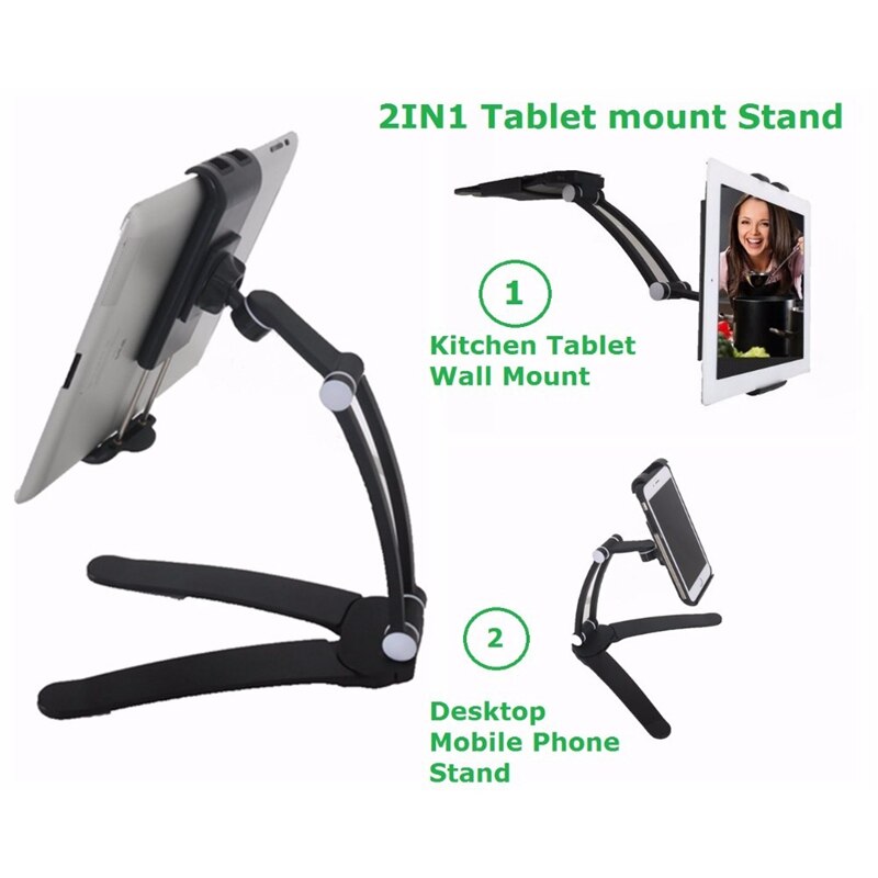 Kitchen Tablet Stand Wall Desk Tablet Mount Phone ... – Grandado