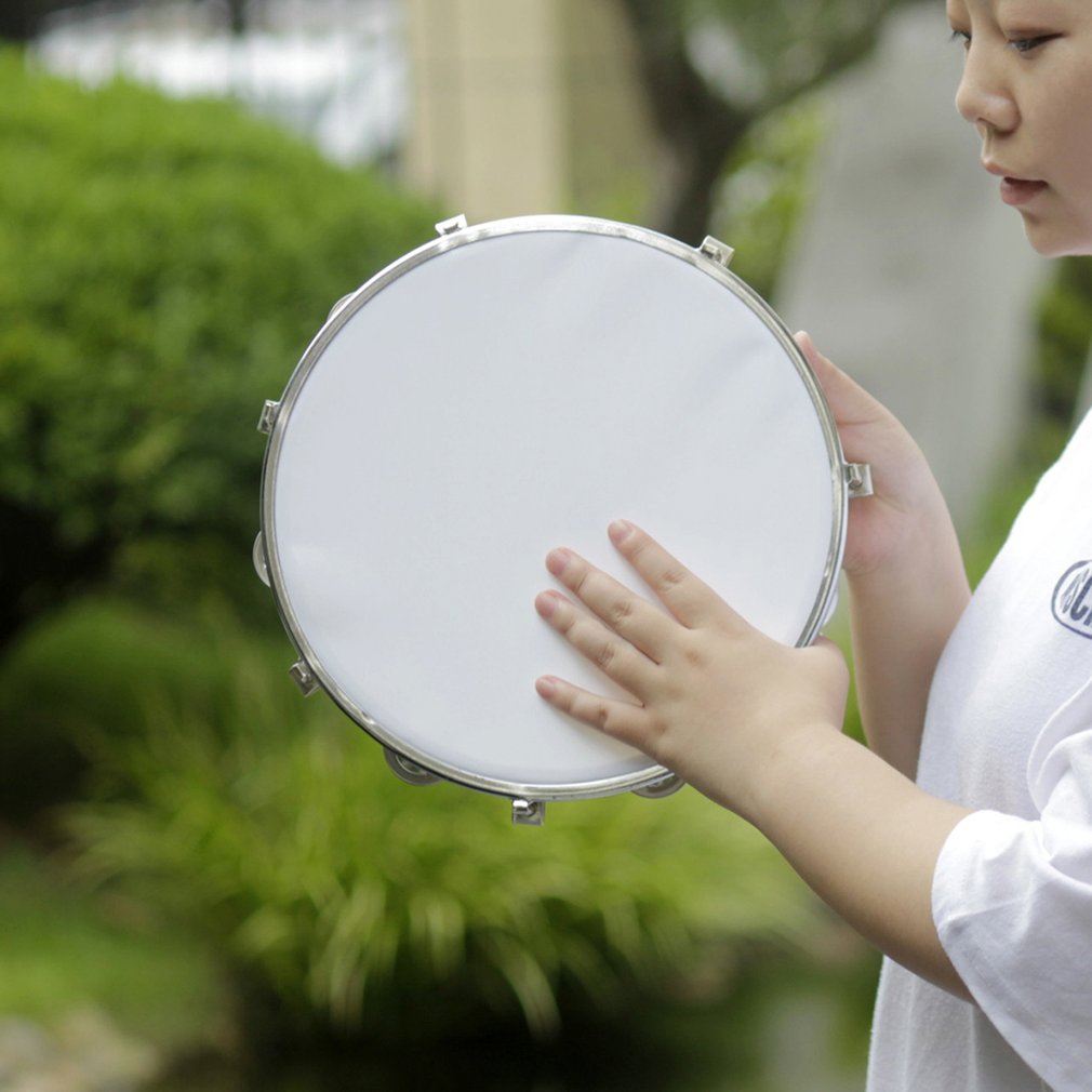 Orff 10-inch hand tambourine Wooden for Children E... – Grandado