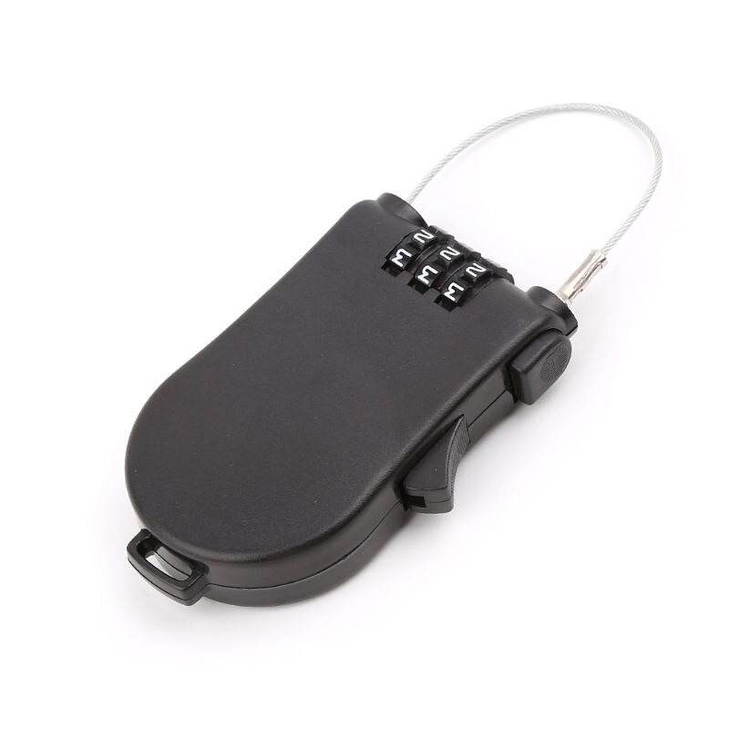 Retractable Wire Rope Password Lock Combination Co... – Grandado