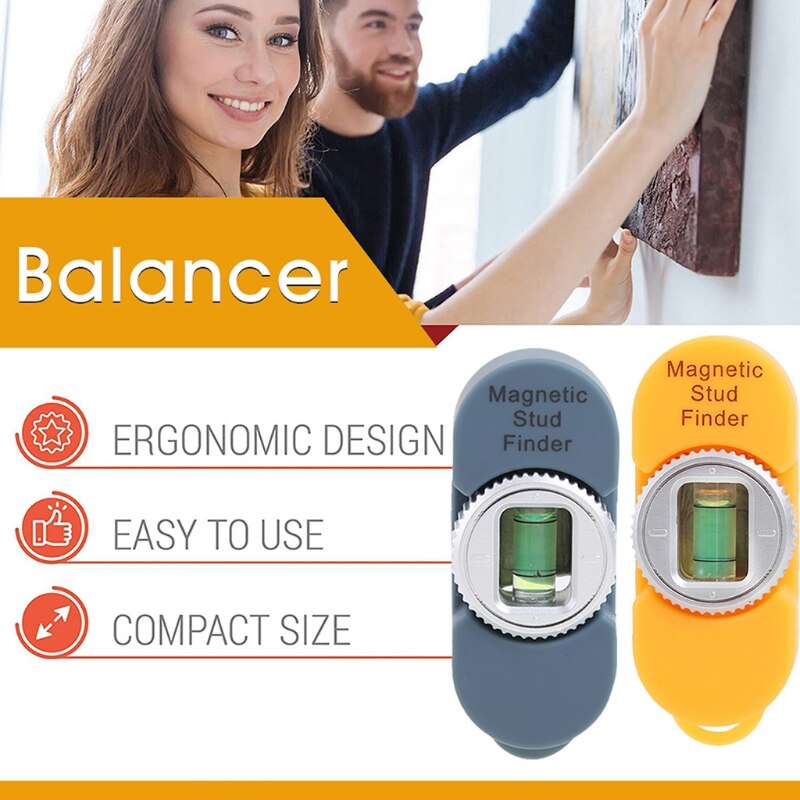 Magnetic Wall Stud Finder & -Spirit Level. Str... – Grandado