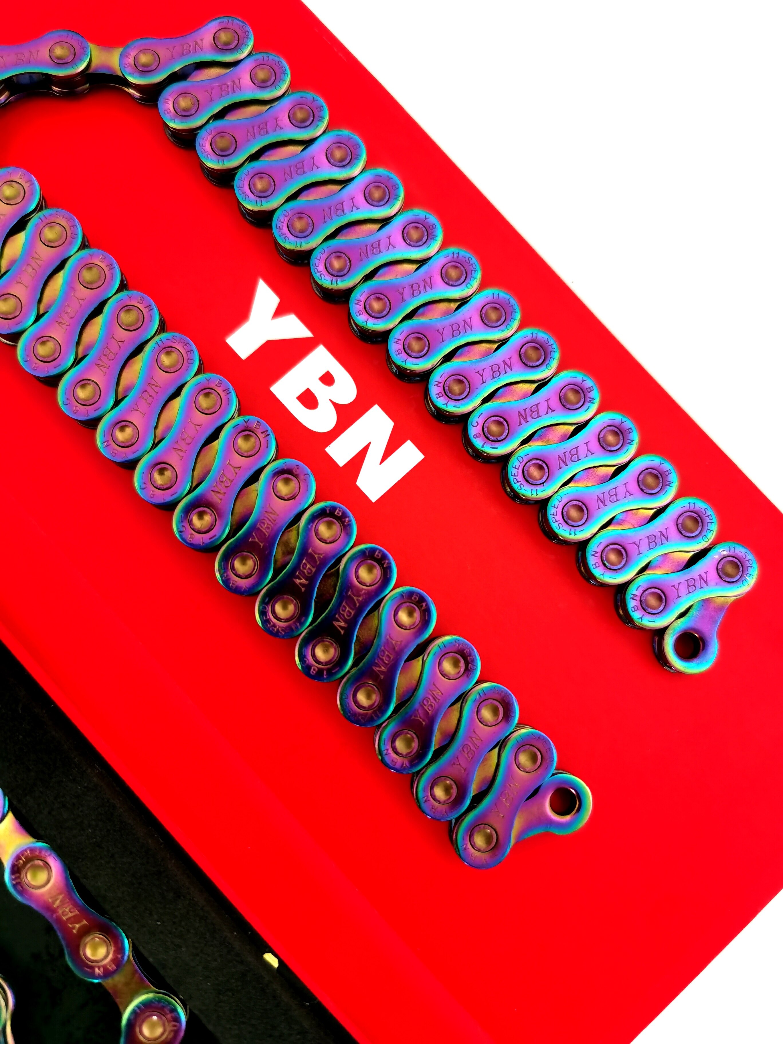 YBN 11-Speed Ti-N Multicolor Bicycle Chain compati... – Grandado