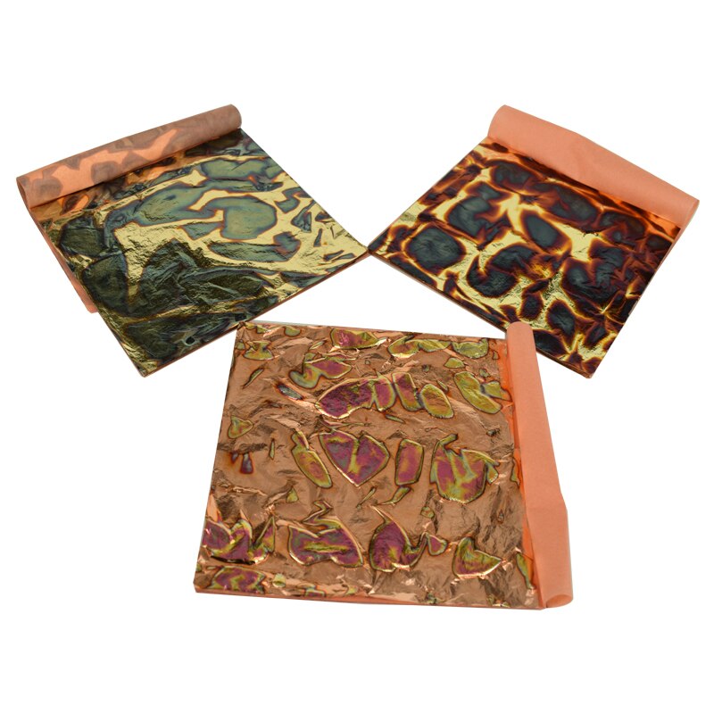 3 Colors Variegated Gold Foil Leaf - Red Green Blu... – Grandado