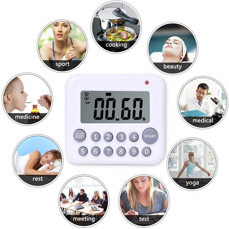 Digital Countdown Kitchen Timer 99 Minute Large LC... – Grandado