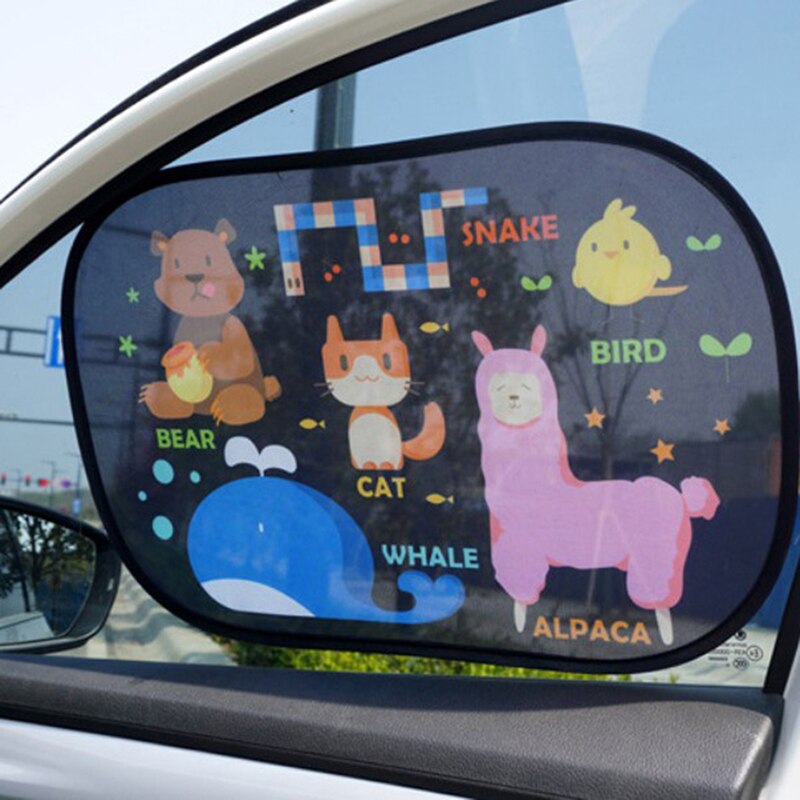 2Pcs Car Sun Shade Zoo Animal Window Shade Car Win... – Grandado