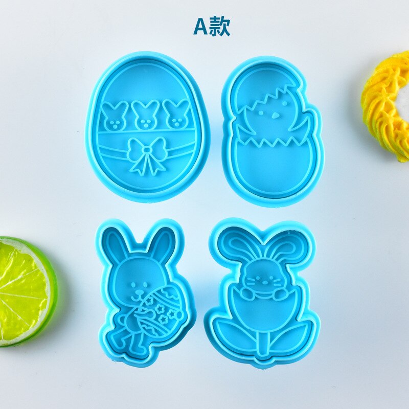 4pcs Easter Themed Cookie Cutters Egg Bunny Biscui... – Vicedeal