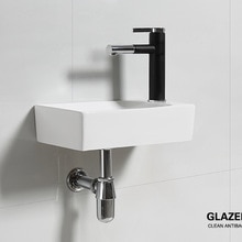 square ceramic above counter wash hand bathroom ba... – Grandado