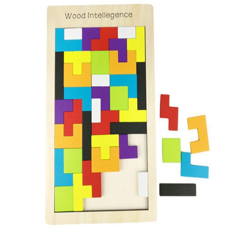 Colorful Wooden Tangram Brain Teaser Puzzle Toys T... – Grandado